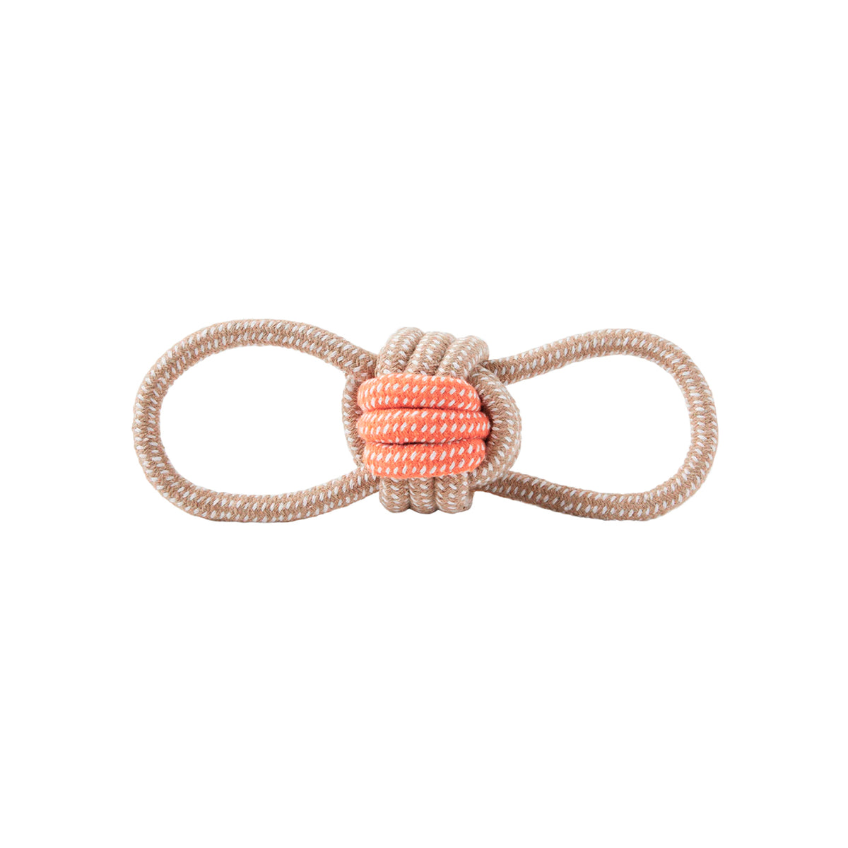 Double Loop Rope Dog Toy Orange | Mungo & Maud