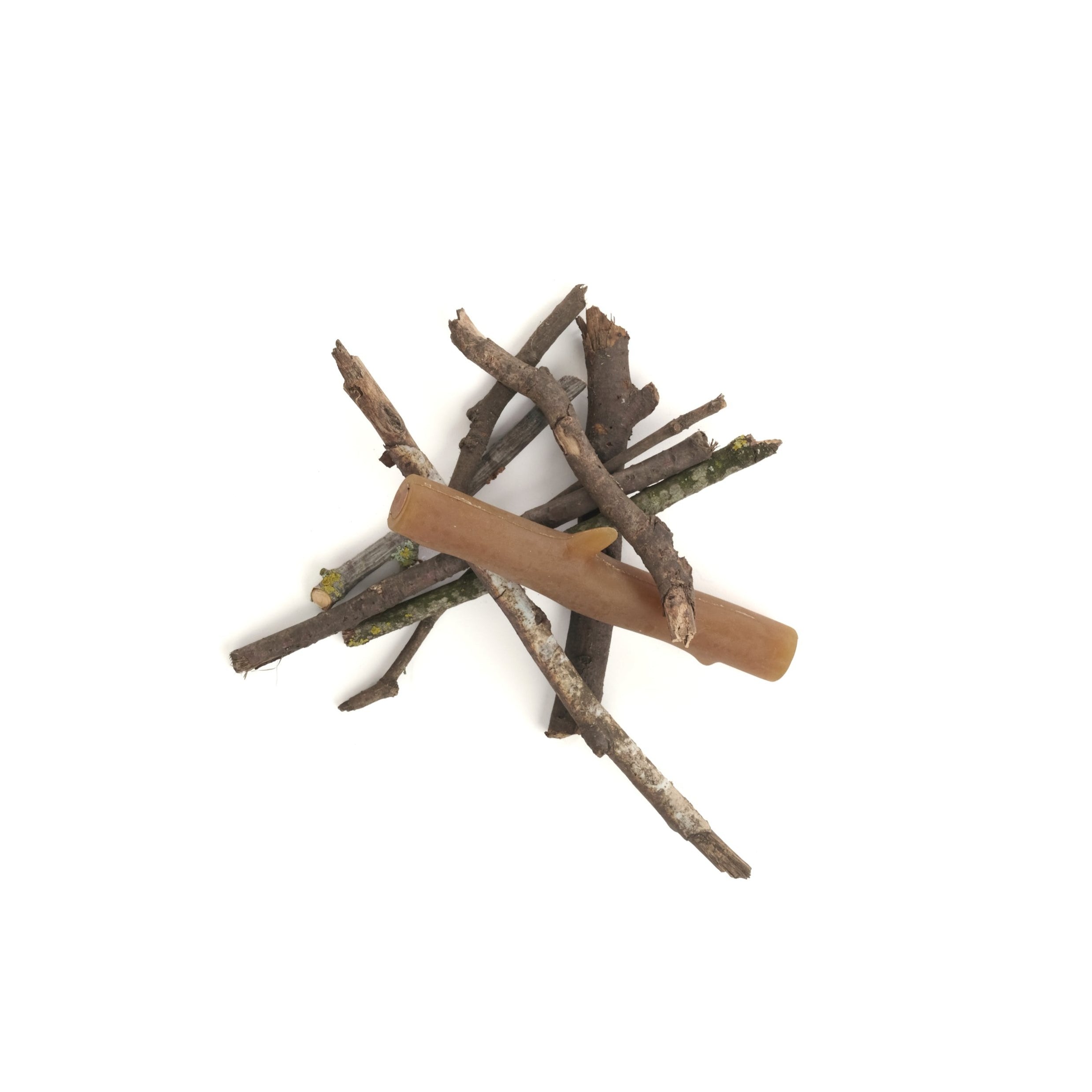 Natural Rubber Stick Dog Toy Brown | Mungo & Maud