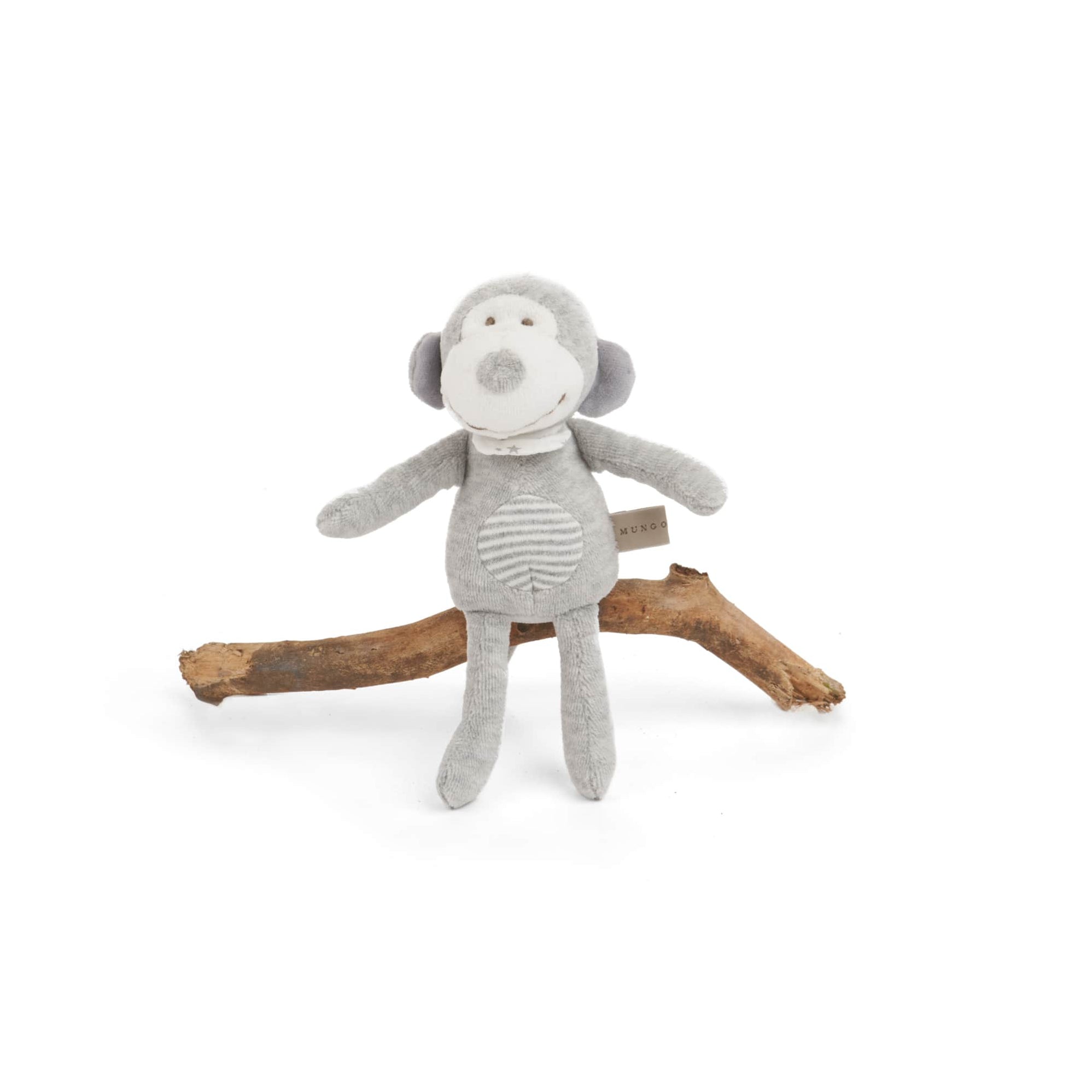 Moe the Mini Monkey Dog Toy Grey | Mungo & Maud